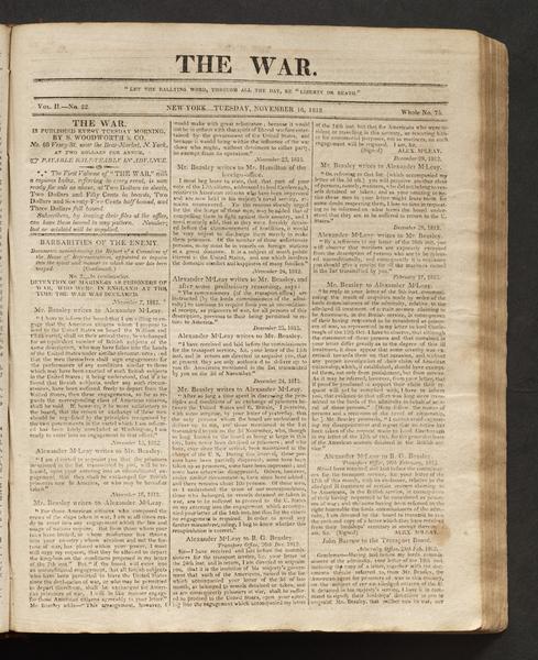 Digital Online Newspapers for Researching the War of 1812 - Mike's ...