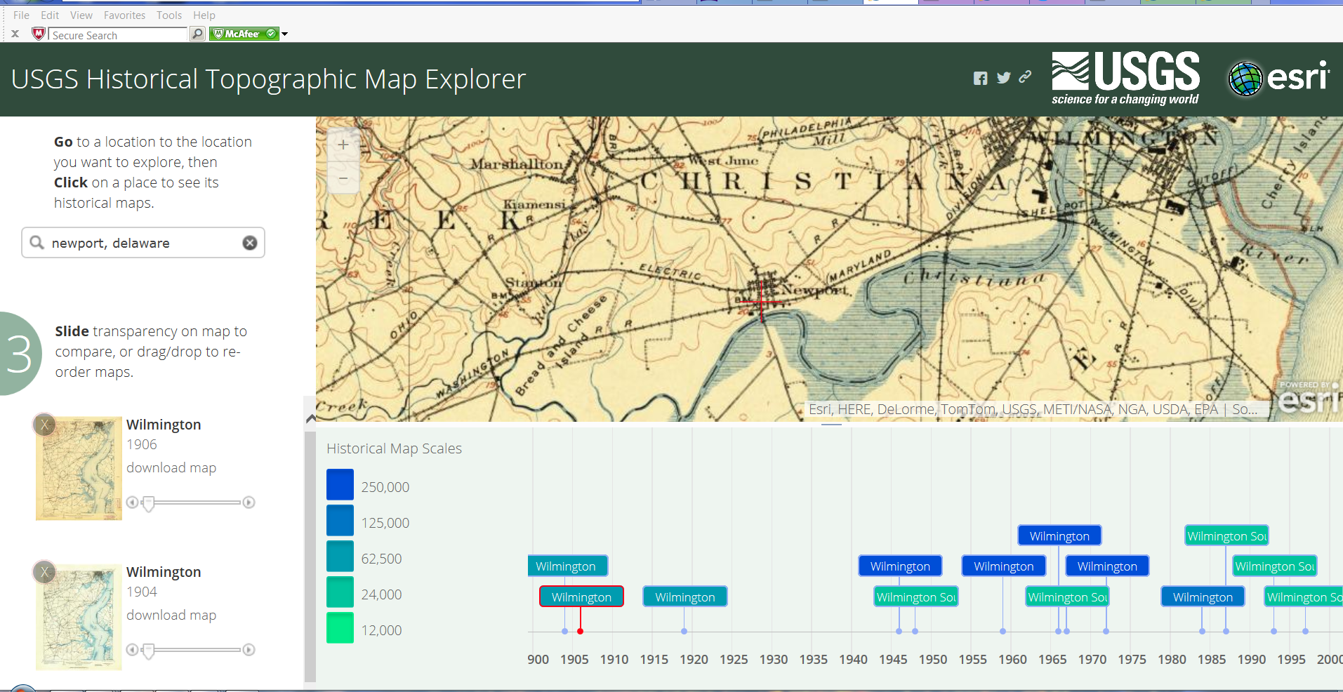 Explorer Makes Access to USGS Historical Topographic Map Collection ...